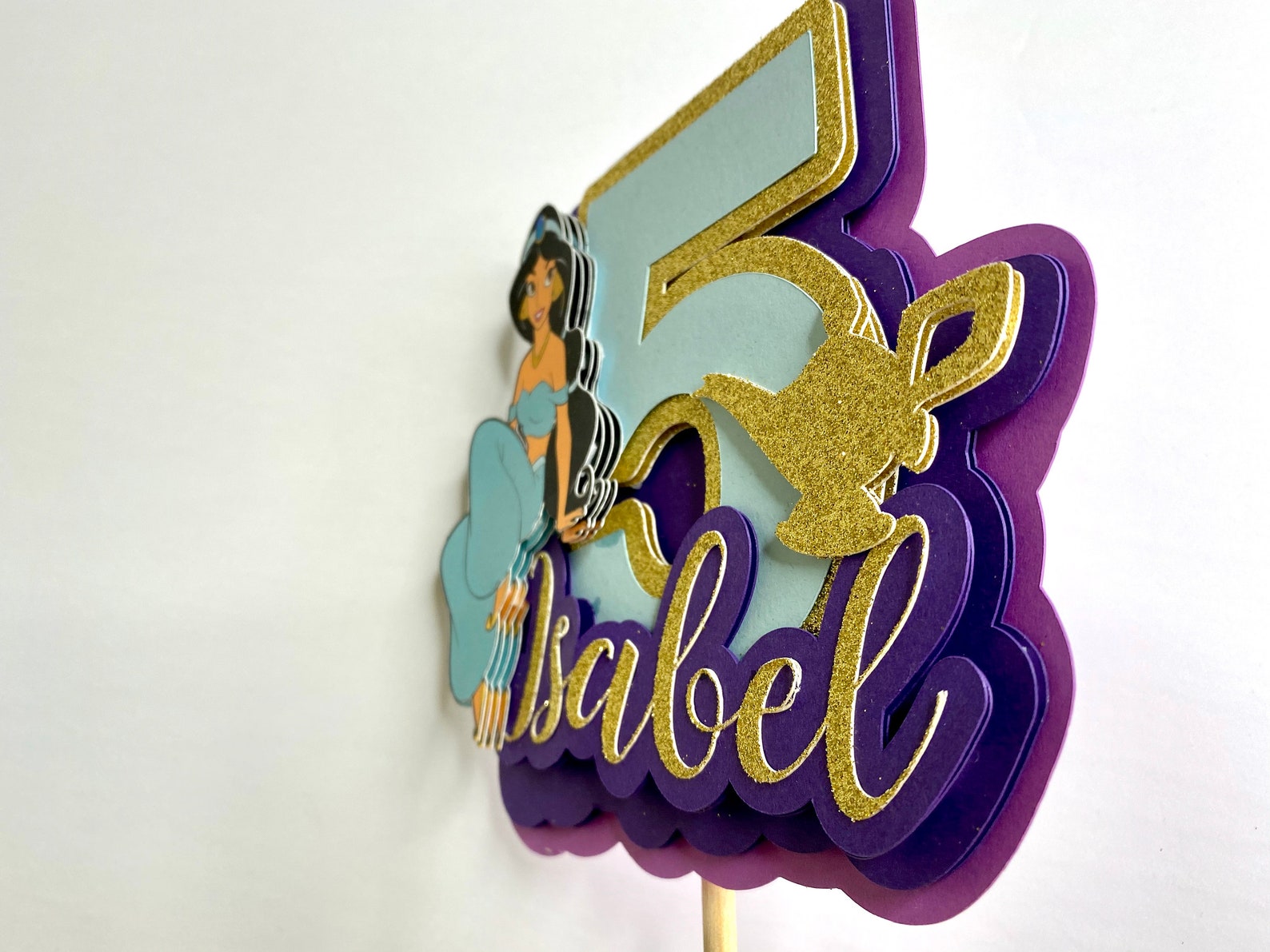 Jasmine Aladdin Jasmine Cake Topper Aladdin Cake Topper 3D | Etsy