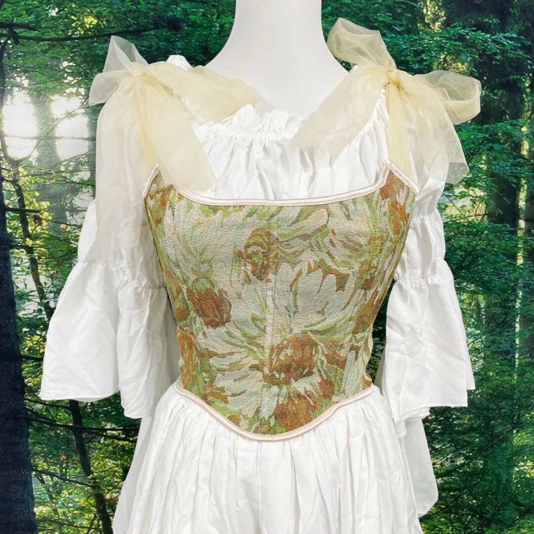 Fairy Daisy Corset Top Renaissance Lace up Medieval Corset - Etsy