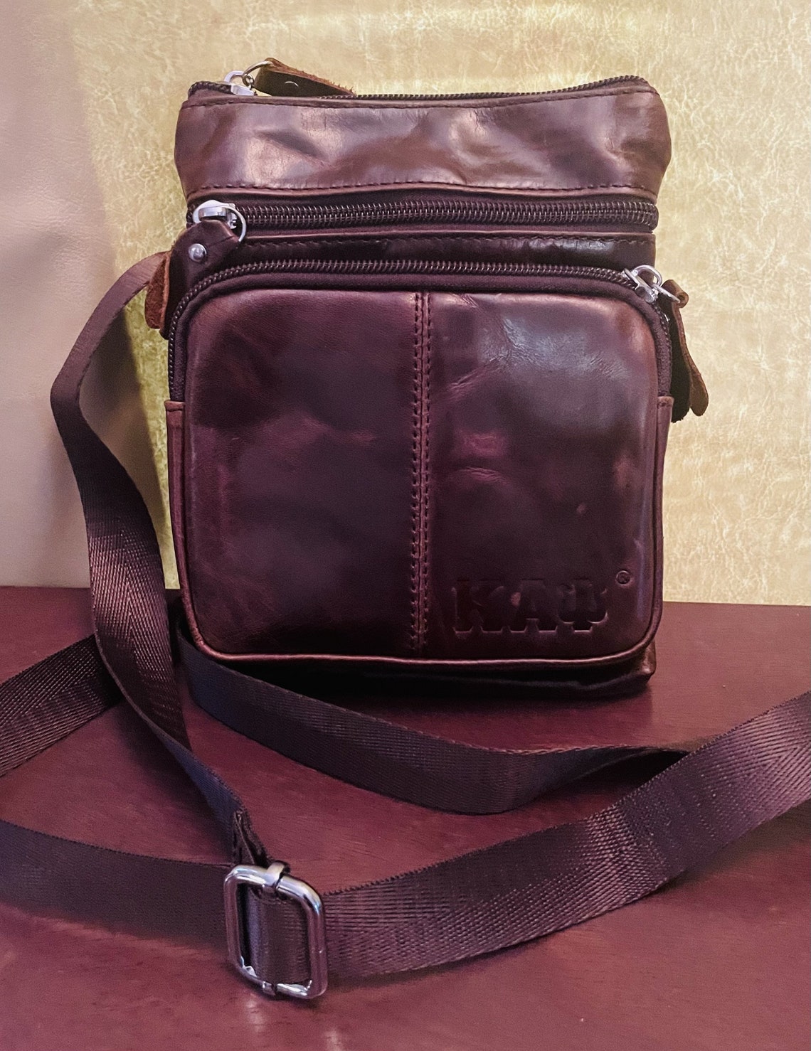 Kappa Alpha Psi Leather Crossbody Bag - Etsy