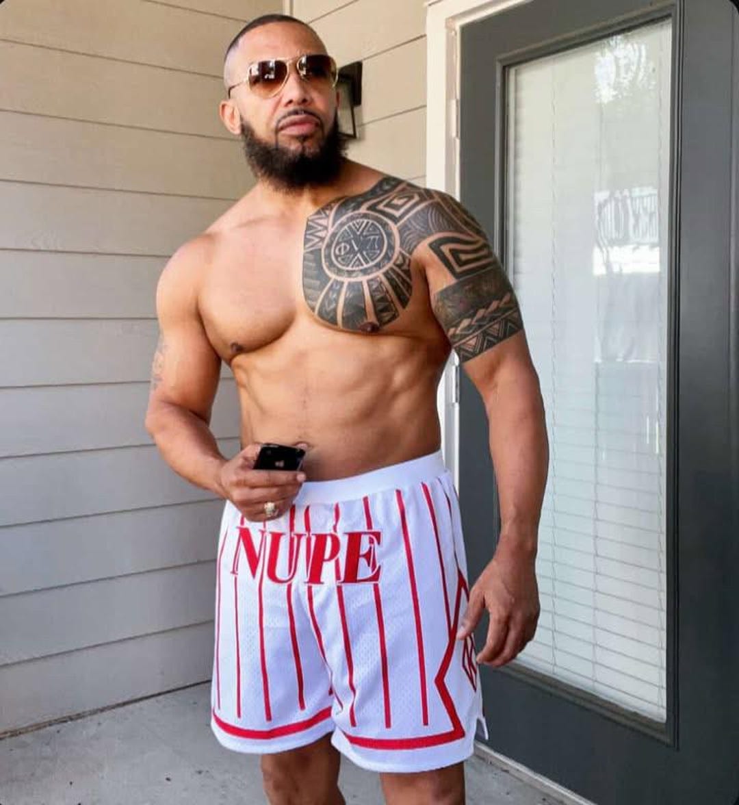 Red/white or Dark Crimson/white Mesh NUPE Running Shorts - Etsy