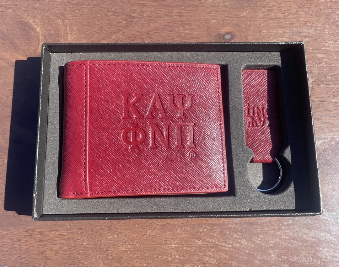 Kappa Alpha Psi Leather Wallet Set - Etsy