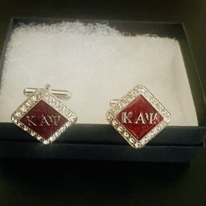 Kappa Alpha Psi Diamond Studded Cuff Links - Etsy