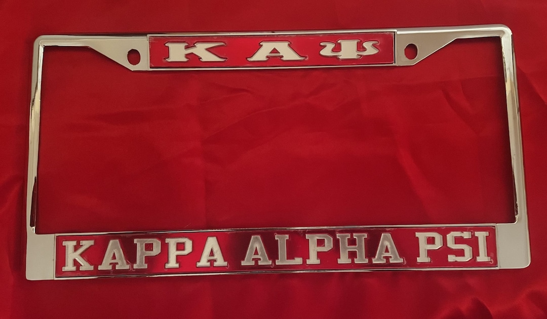 Kappa Alpha Psi License Frame in Red - Etsy