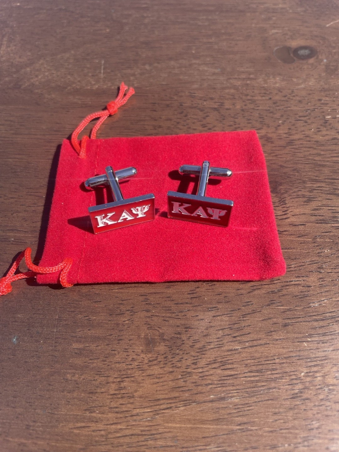 Kappa Alpha Psi Red Cuff Links - Etsy