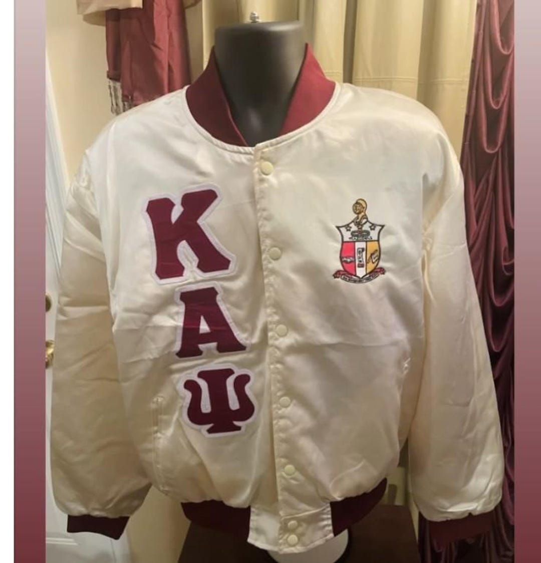 Kappa Alpha Psi Cream and Crimson Jacket - Etsy