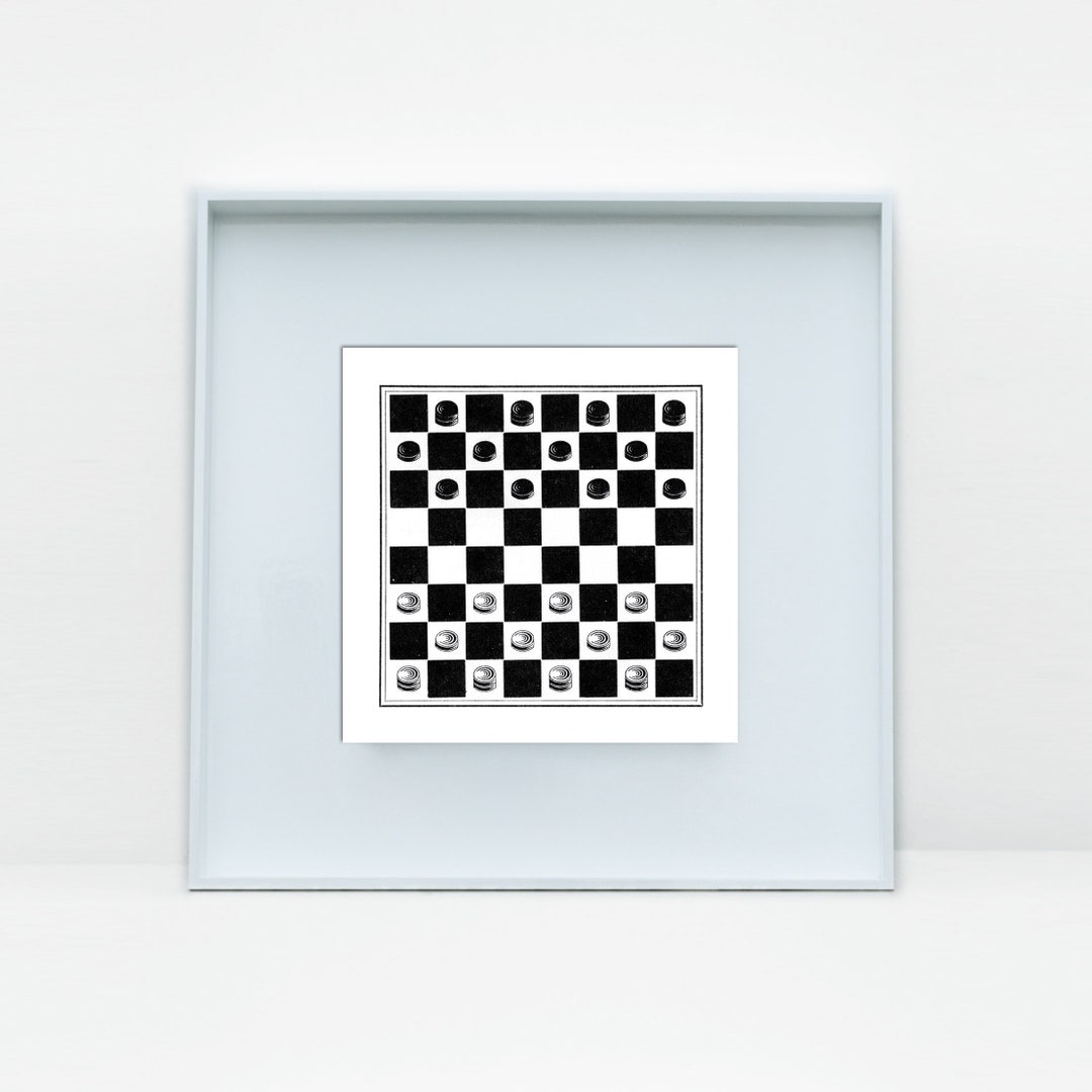 Checkers Print - Etsy