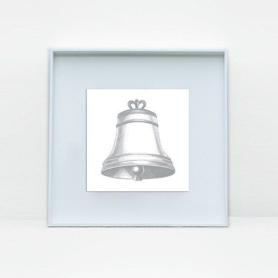 Bell Engraving Print | Etsy