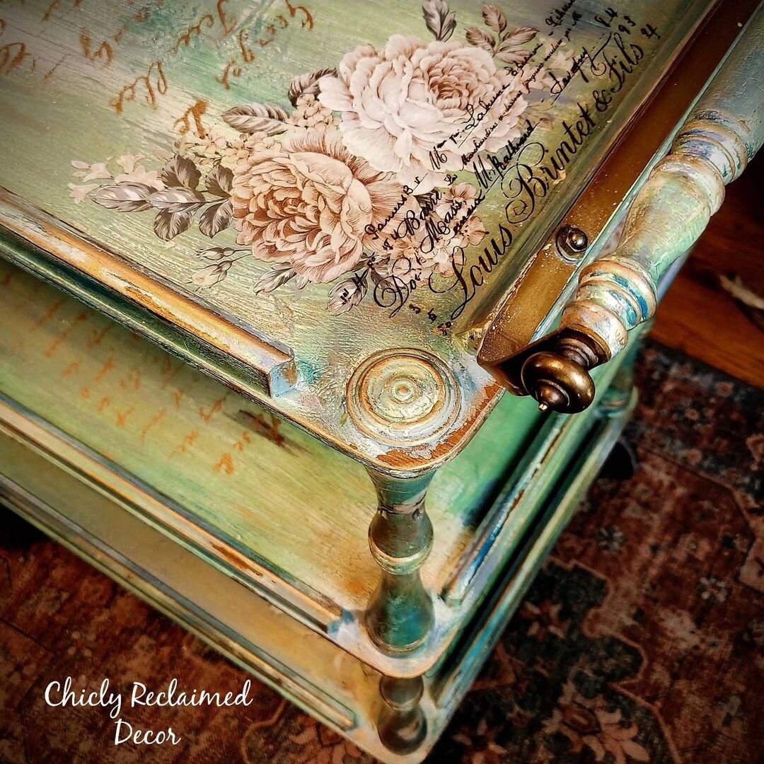 Sold, Sold, Example of My Work Only, Vintage Tea Cart, Hand Painted Tea ...