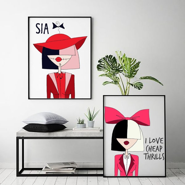 Sia Poster - Etsy