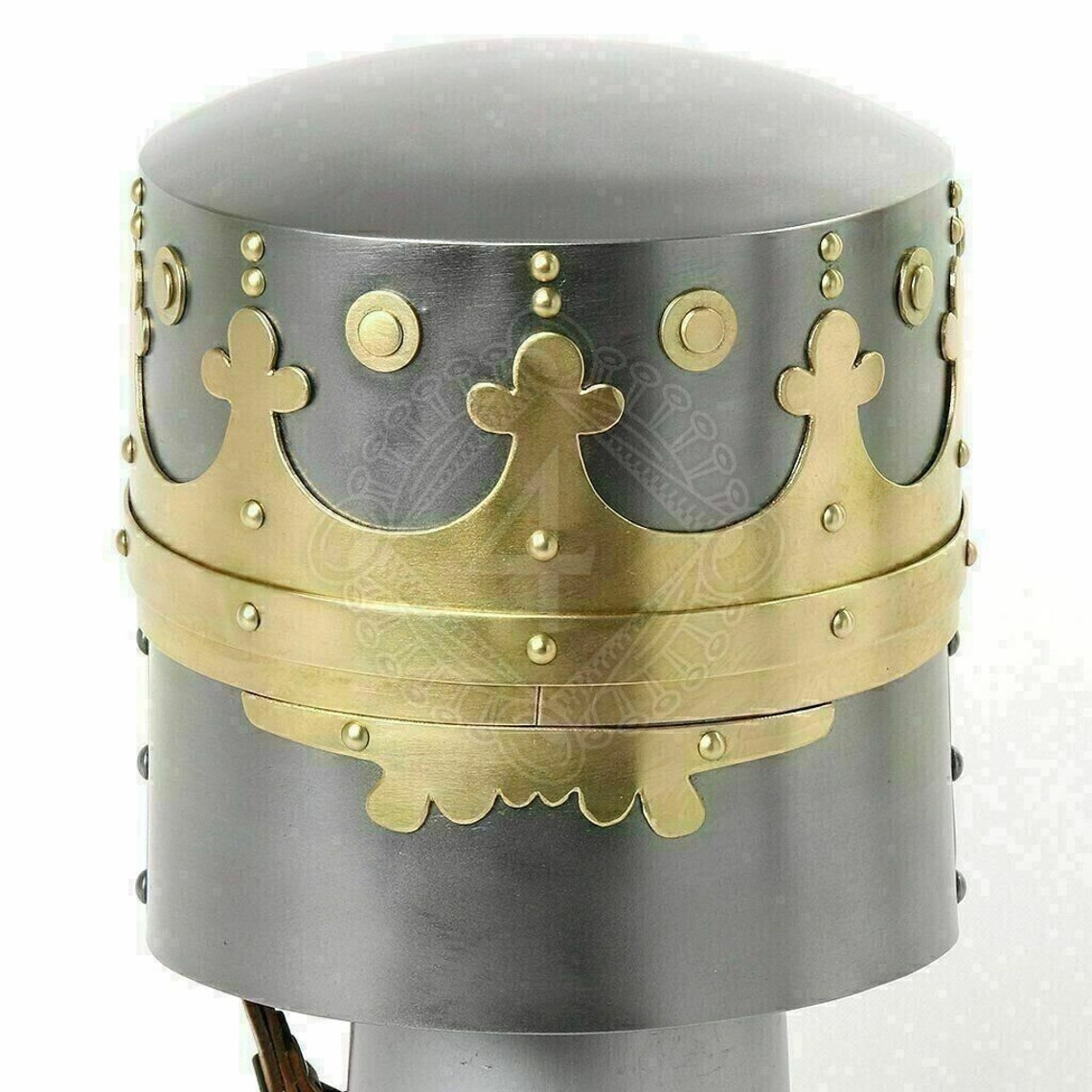 Medieval Crusader Templar Brass Knight Armor Helm Cross Viking Designer ...