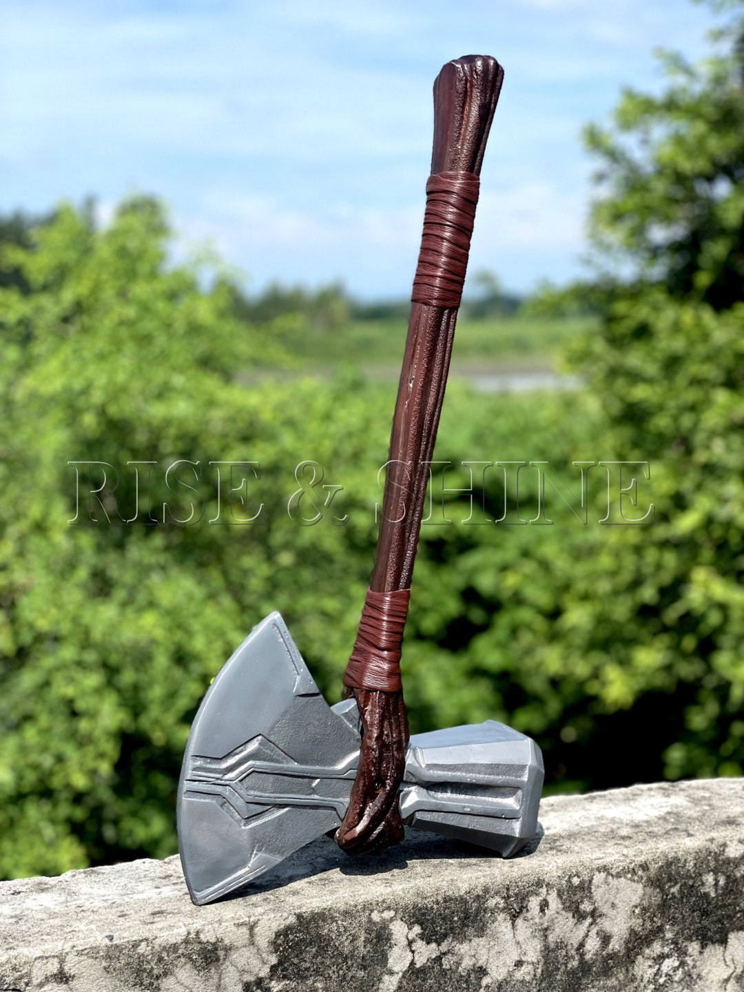 Metal Infinity War Thor Stormbreaker Axe Metal Prop Weapon Hammer ...
