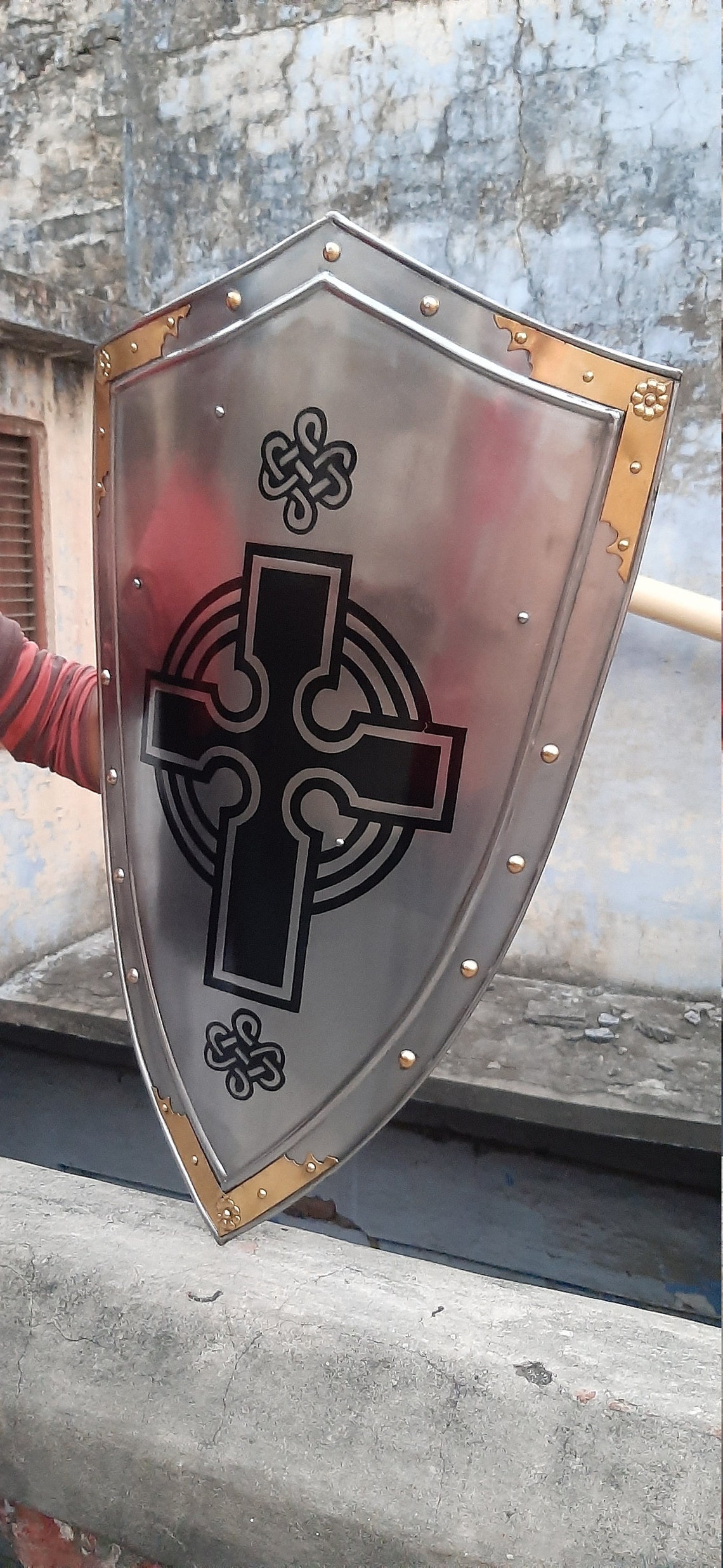 Beautiful Holly Cross Steel Shield Medieval Battle Armor - Etsy