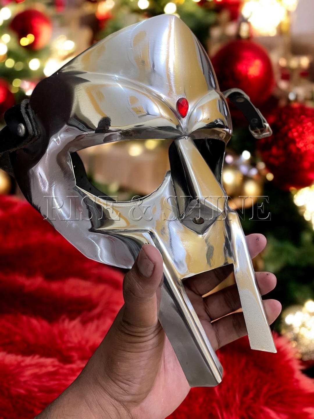 Silver MF DOOM Mask Inspired Premium Supervillain Metal Face Mask ...