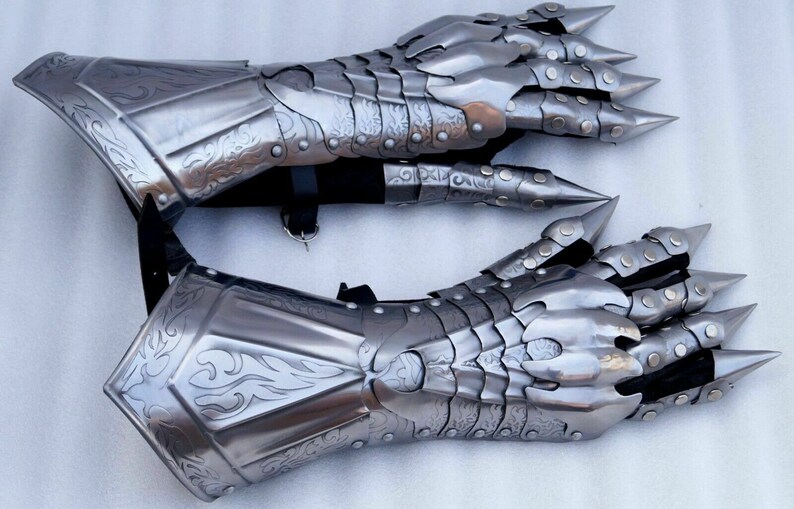 Medieval Warrior Metal Gothic Knight Style Gauntlets - Etsy