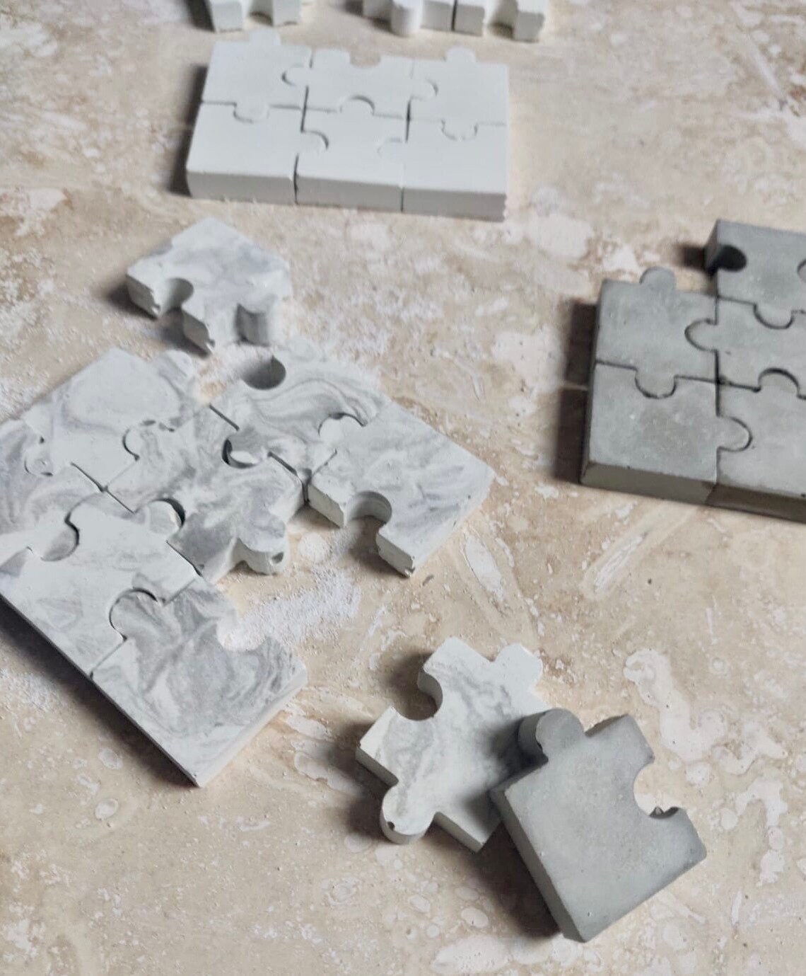 Concrete Puzzle Pieces - Etsy UK