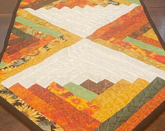 Log Cabin Table Runner - Etsy