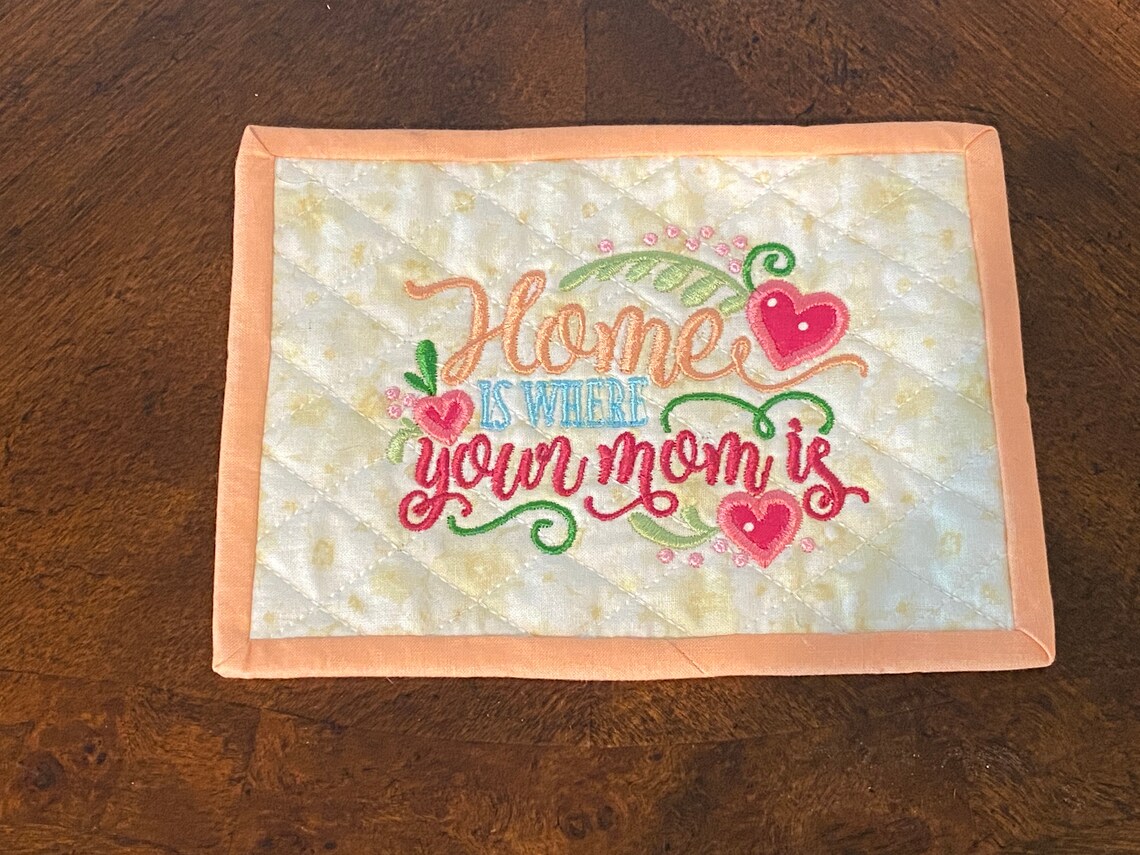 Mug Rug Mother's Day in Various Designs. 5x7 - Etsy