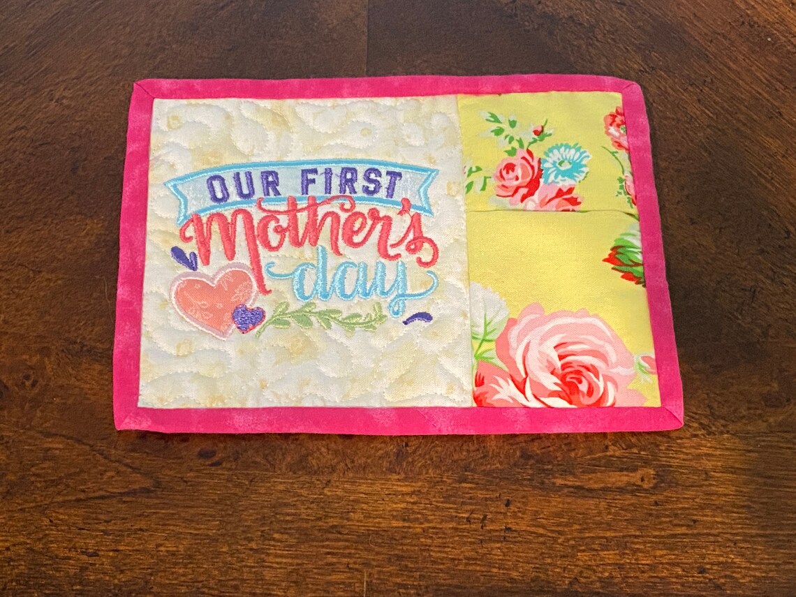 Mug Rug Mother's Day in Various Designs. 5x7 - Etsy