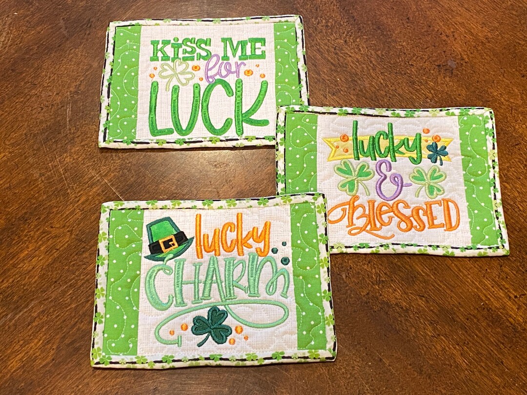 Lucky Mug Rugs/coasters - Etsy