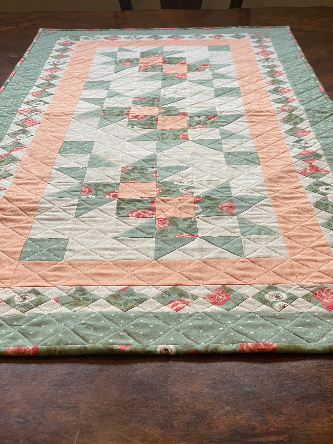 Spring Time Flower Table Runner/bed Runner/wall Hanging (25x49) - Etsy
