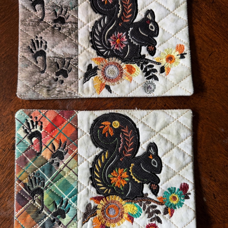 Squirrel Felt Coaster - Etsy