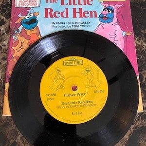 Vintage 1983 Sesame Street the Little Red Hen Book and Record - Etsy