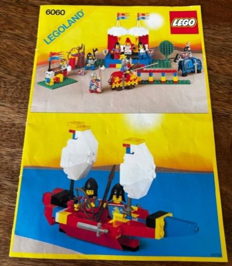 Vintage 1989 Lego Castle System 6060 Knight's Challenge With Original ...