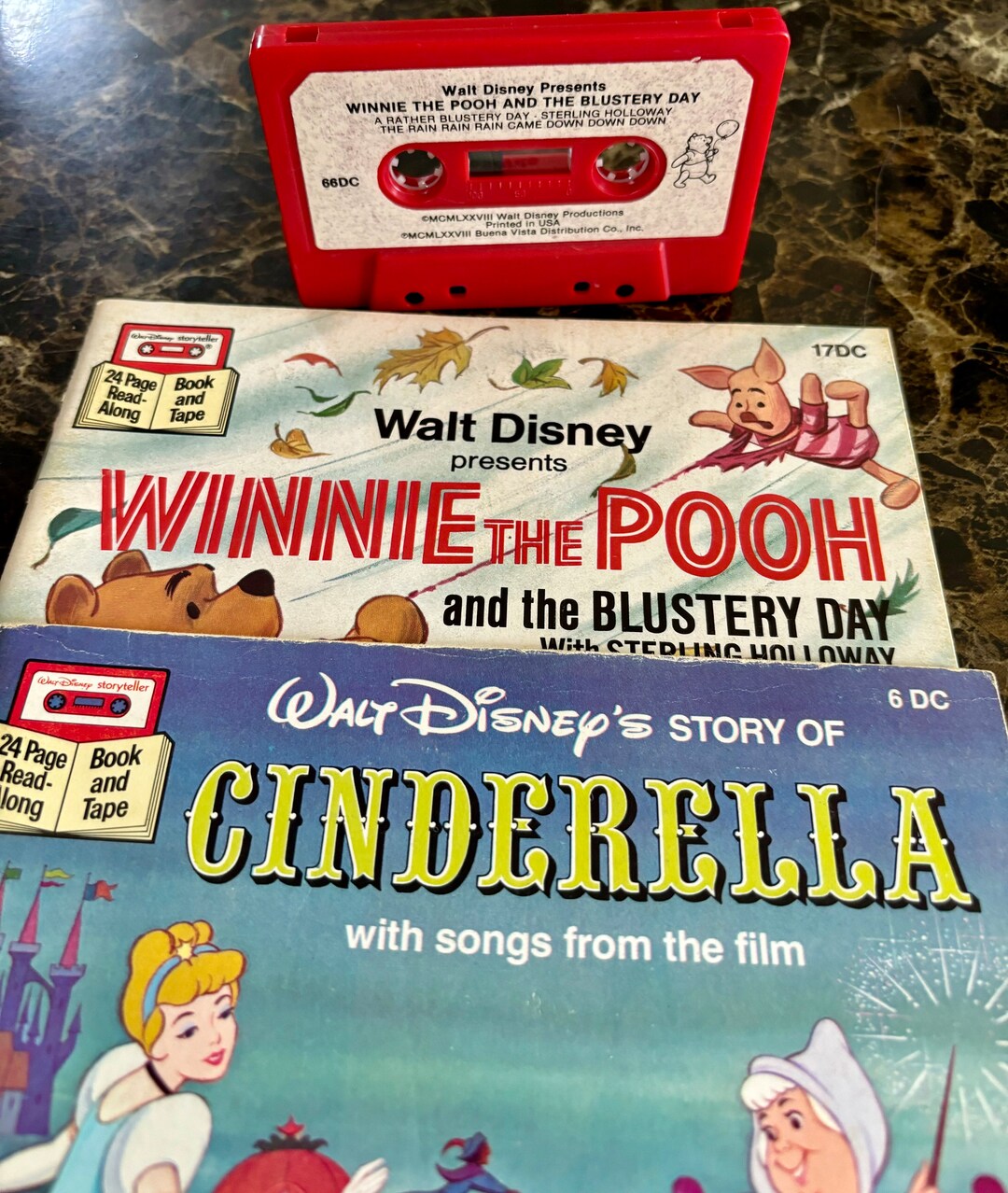 Vintage 1978, 1979 Walt Disney Books and Tape Set: Winnie the Pooh and ...