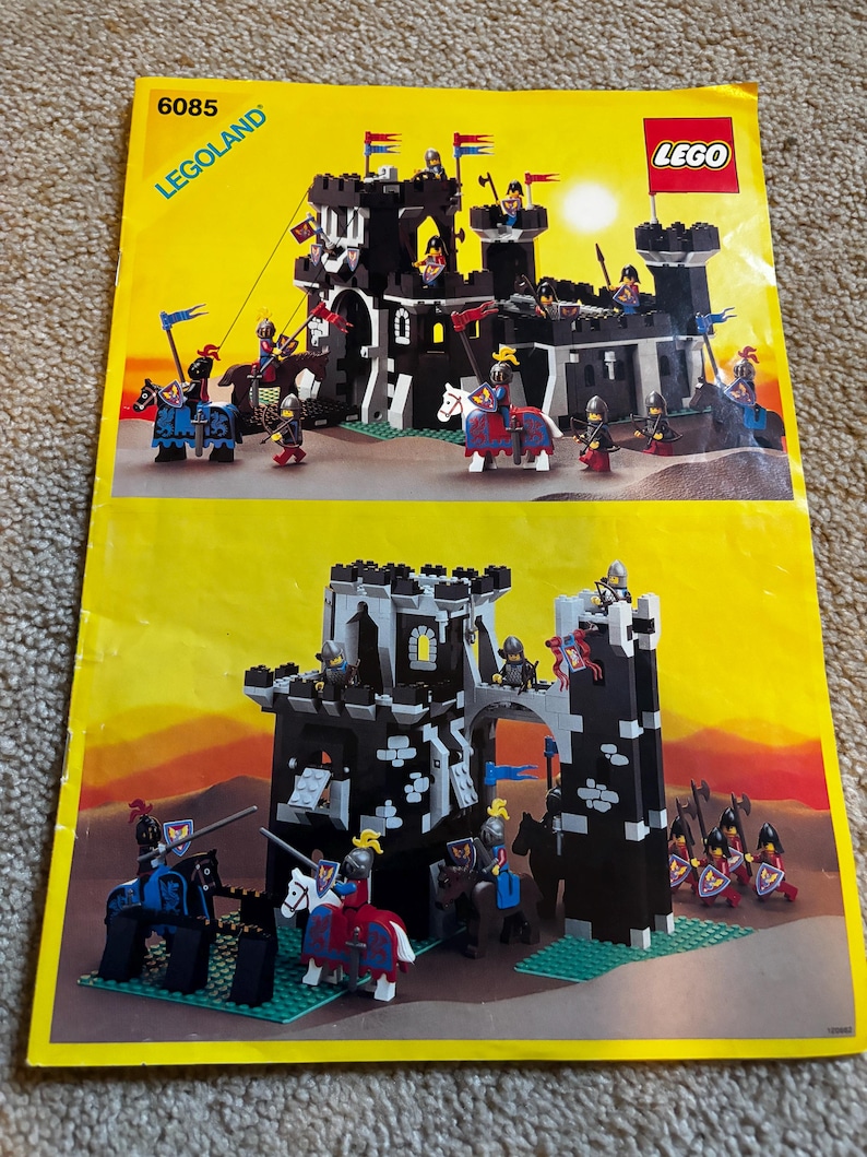 Vintage 1988 Lego Castle System 6085 Black Monarch’s Castle With ...