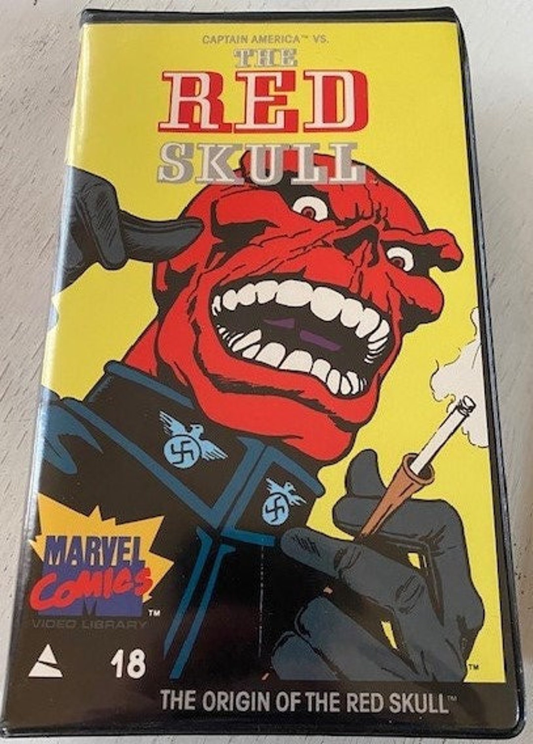 Vintage 1985 Marvel Comics Red Skull VHS Cartoon: the Origin of the Red ...