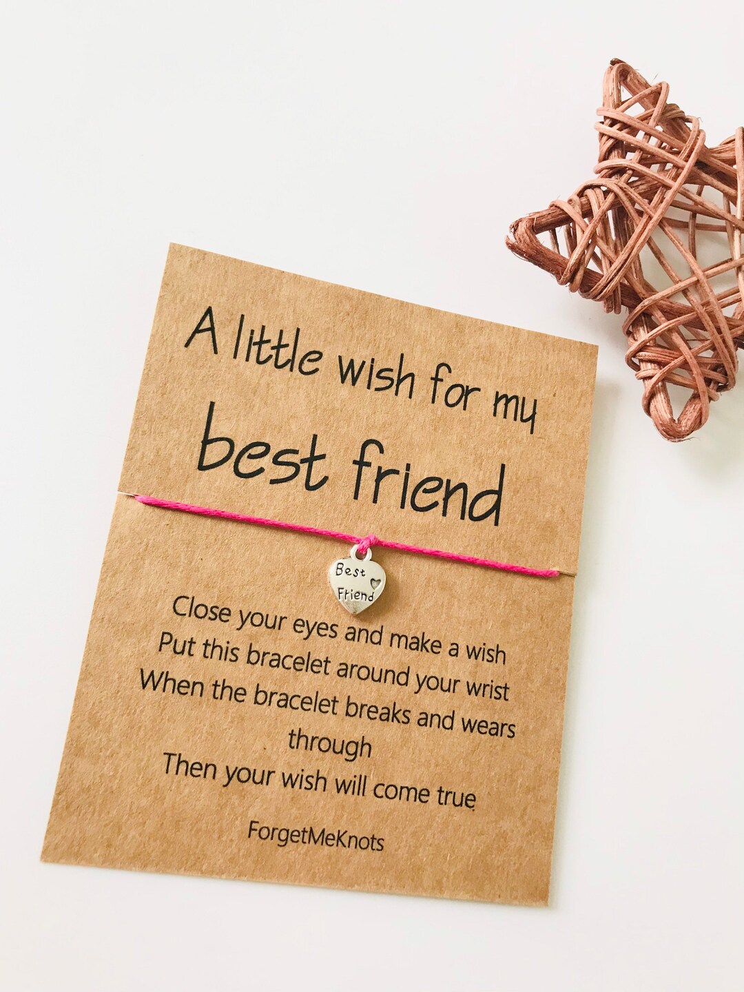 A Little Wish for My Best Friend Wish Bracelet - Etsy UK