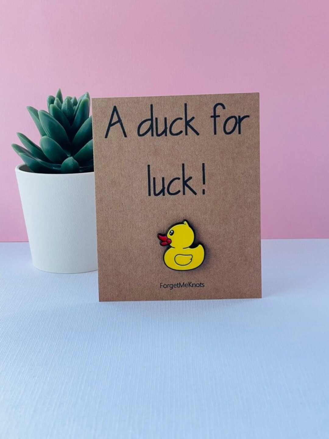 A Duck for Luck Duck Enamel Pin Badge, Lucky Charm, Good Luck Gifts ...