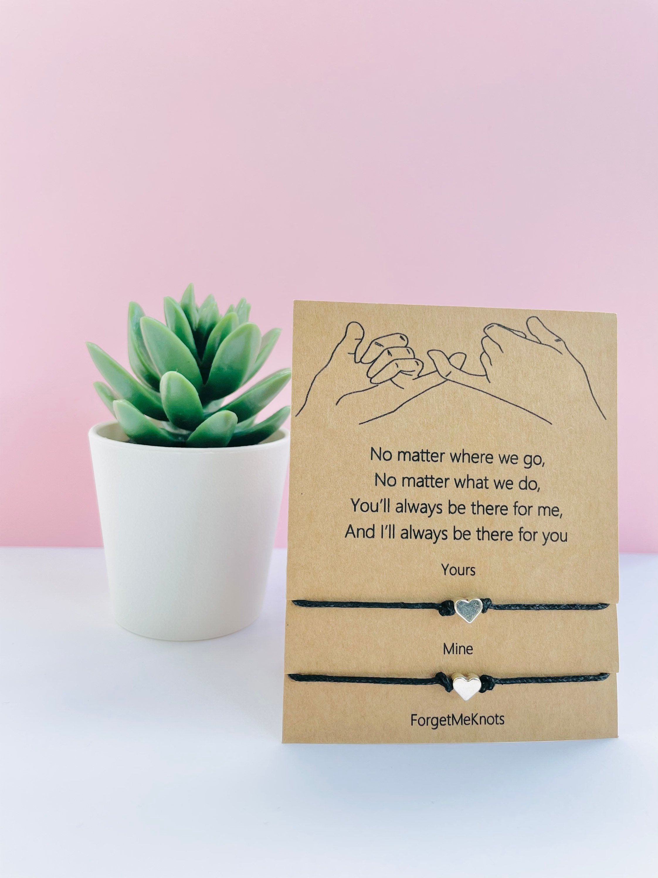 Pinky Promise Matching Wish Bracelet - Etsy