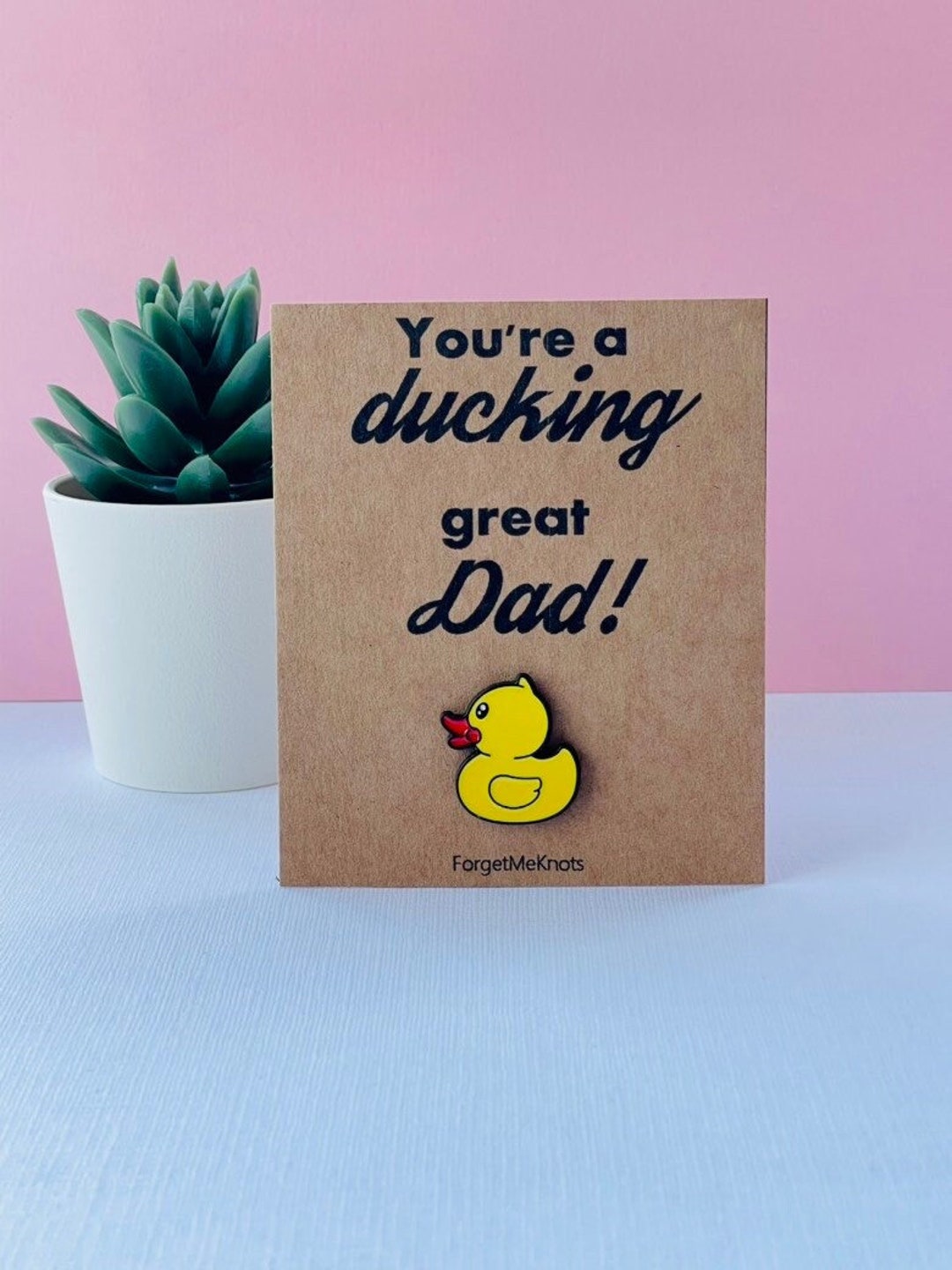 Youre A Ducking Great Dad Duck Enamel Pin Badge Fathers Day T Ts For Him Stepdad Ts
