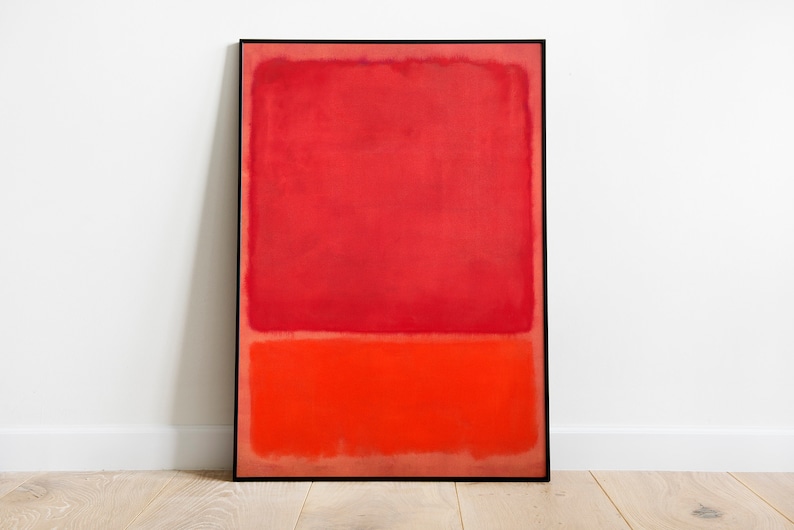 Mark Rothko Red on Red Poster Vintage Rothko Print Abstract - Etsy