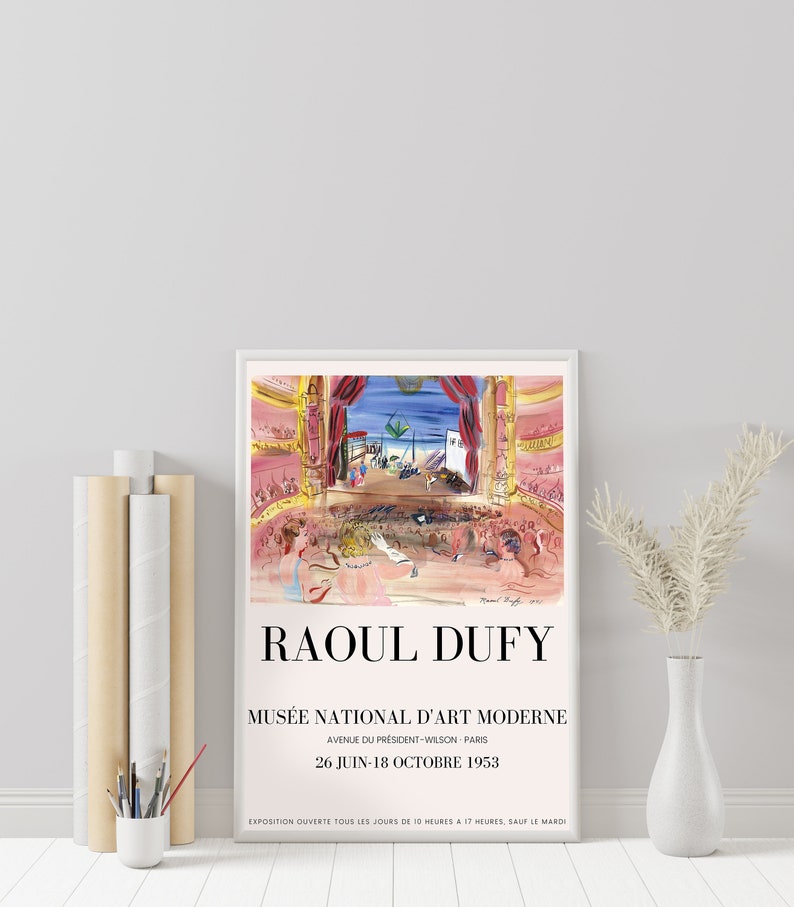 Raoul Dufy Paris Poster French Opera Exhibition Poster - Etsy