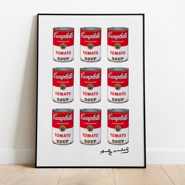 Andy Warhol Soup Can Print - Etsy