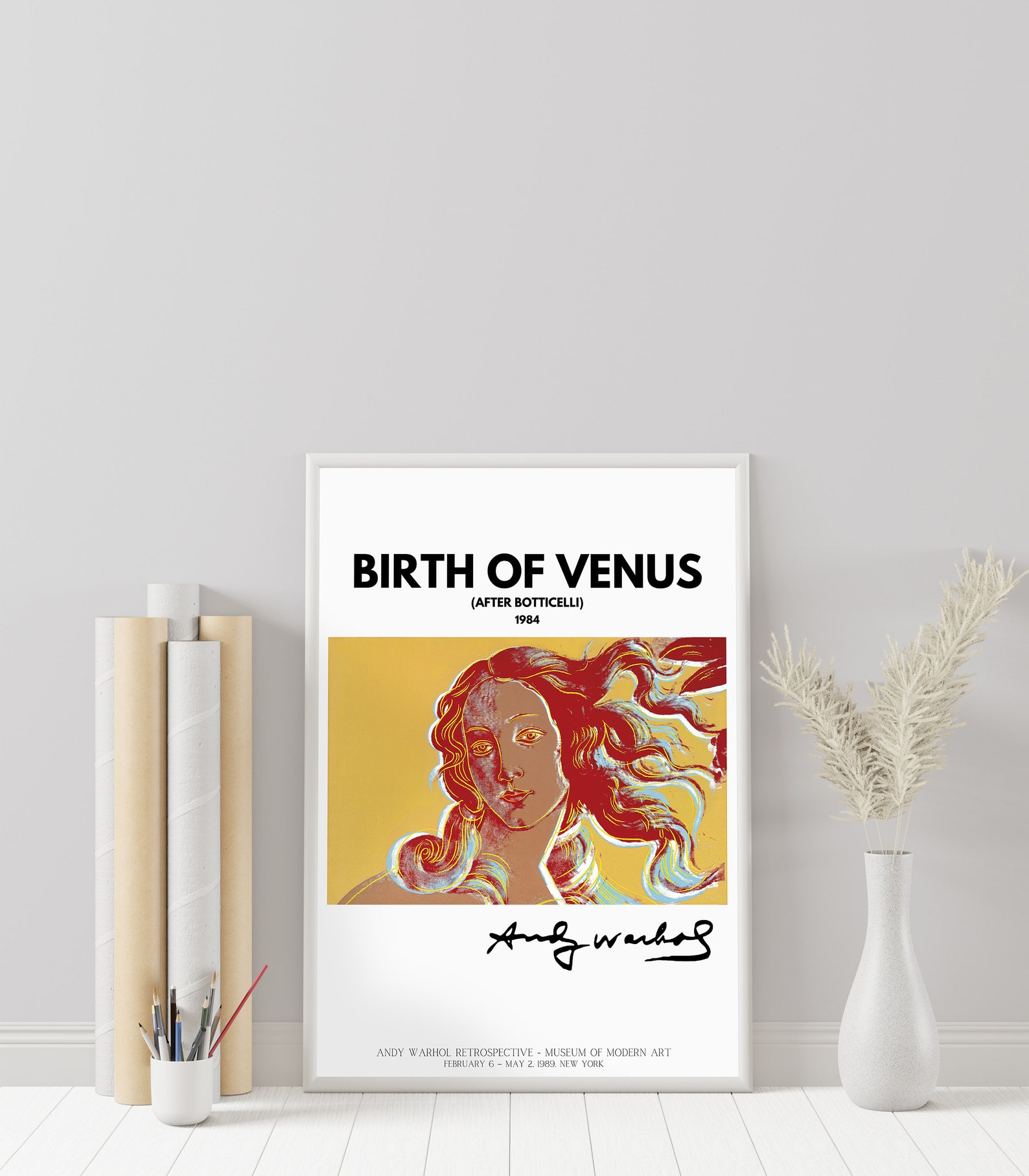 Andy Warhol Museum Poster Birth of Venus Botticelli Venus - Etsy