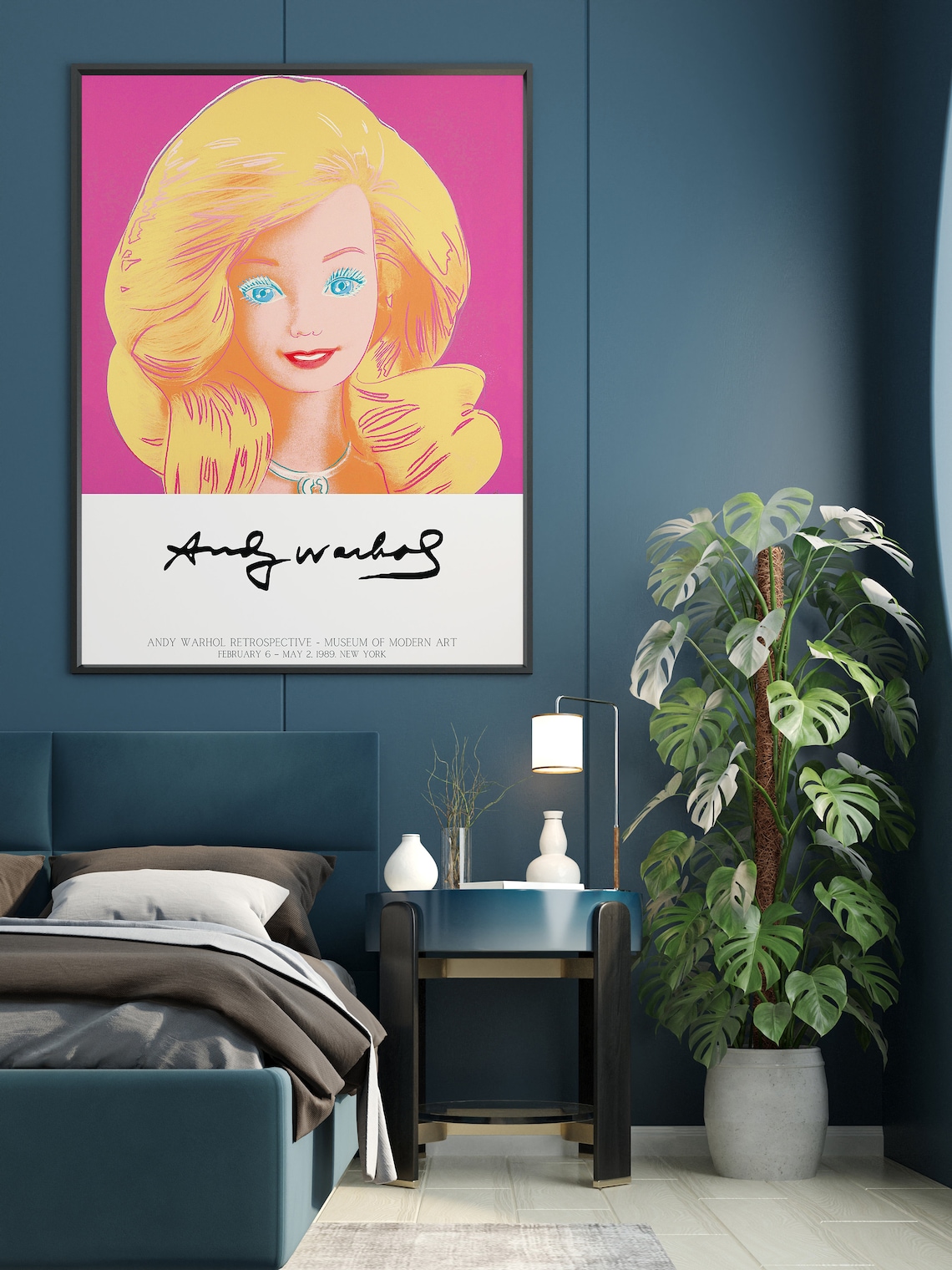 Andy Warhol Barbie Exhibition Poster Pink Barbie Print | Etsy