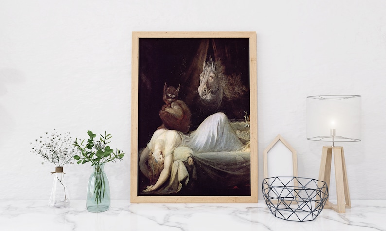 Henry Fuseli the Nightmare Art Print Fuseli Dark Gothic - Etsy
