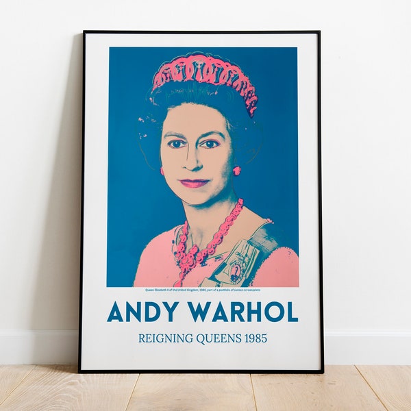 Queen elizabeth ii pop art - Etsy México