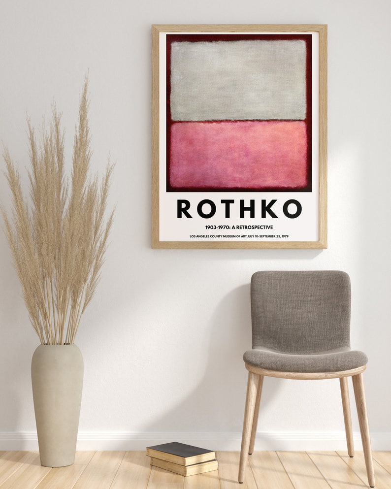Mark Rothko Exhibition Poster Rothko Pink Art Print - Etsy