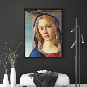 Botticelli Virgin Mary Print, Sandro Botticelli Poster, Virgin and ...