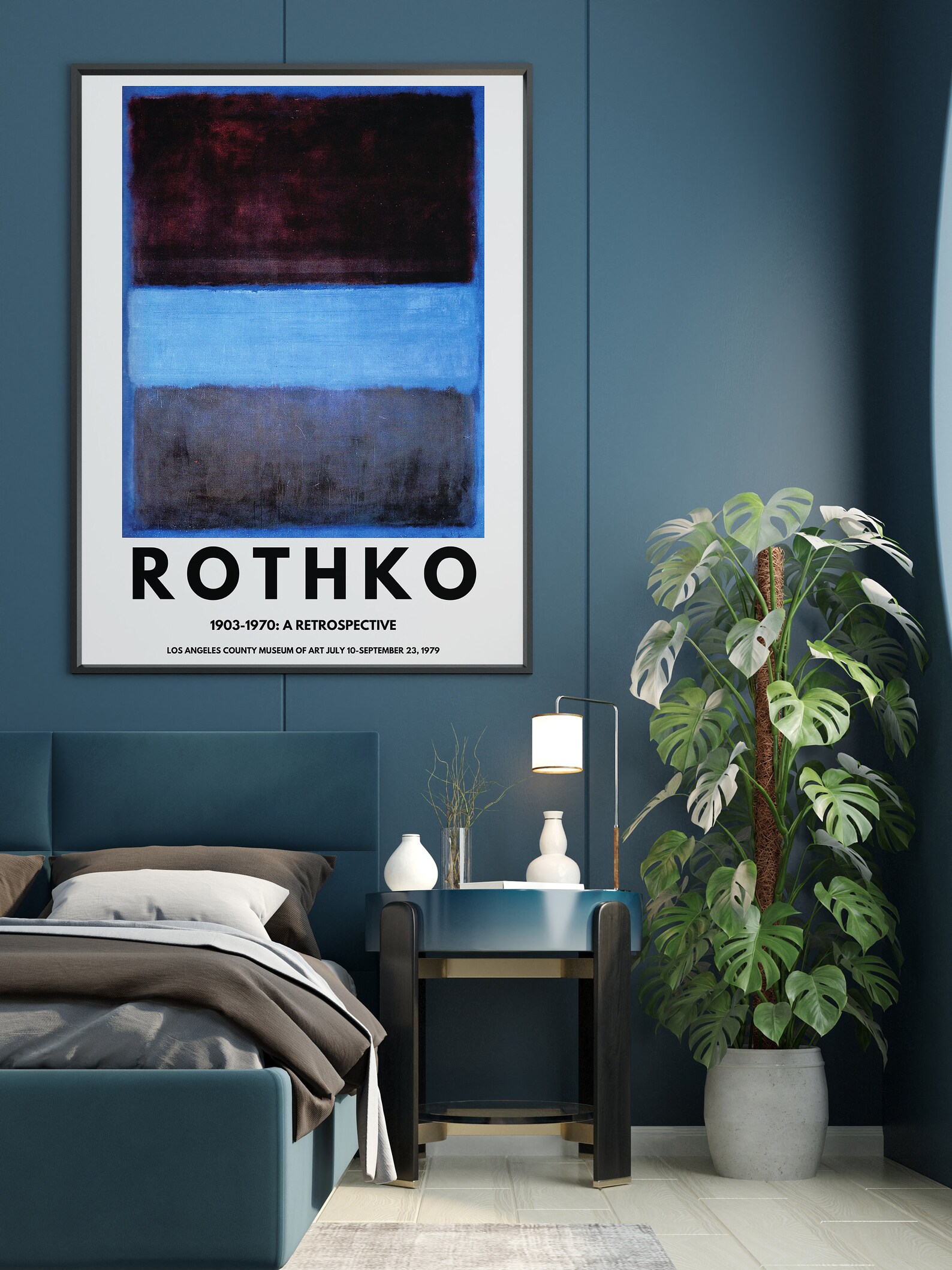 Mark Rothko Exhibition Poster Rothko Blue Art Print Abstract - Etsy