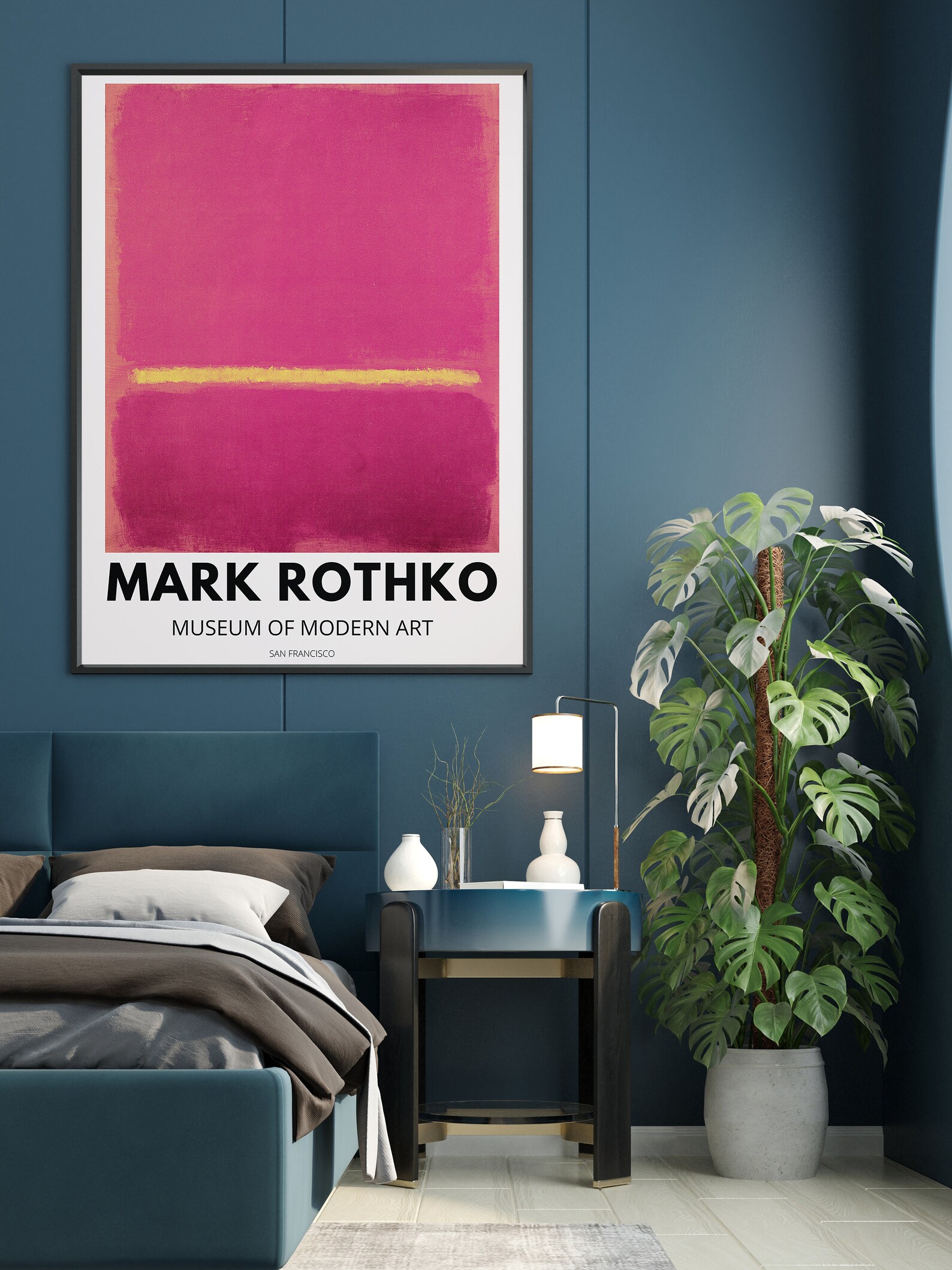 Mark Rothko Exhibition Poster Rothko Pink Art Print - Etsy