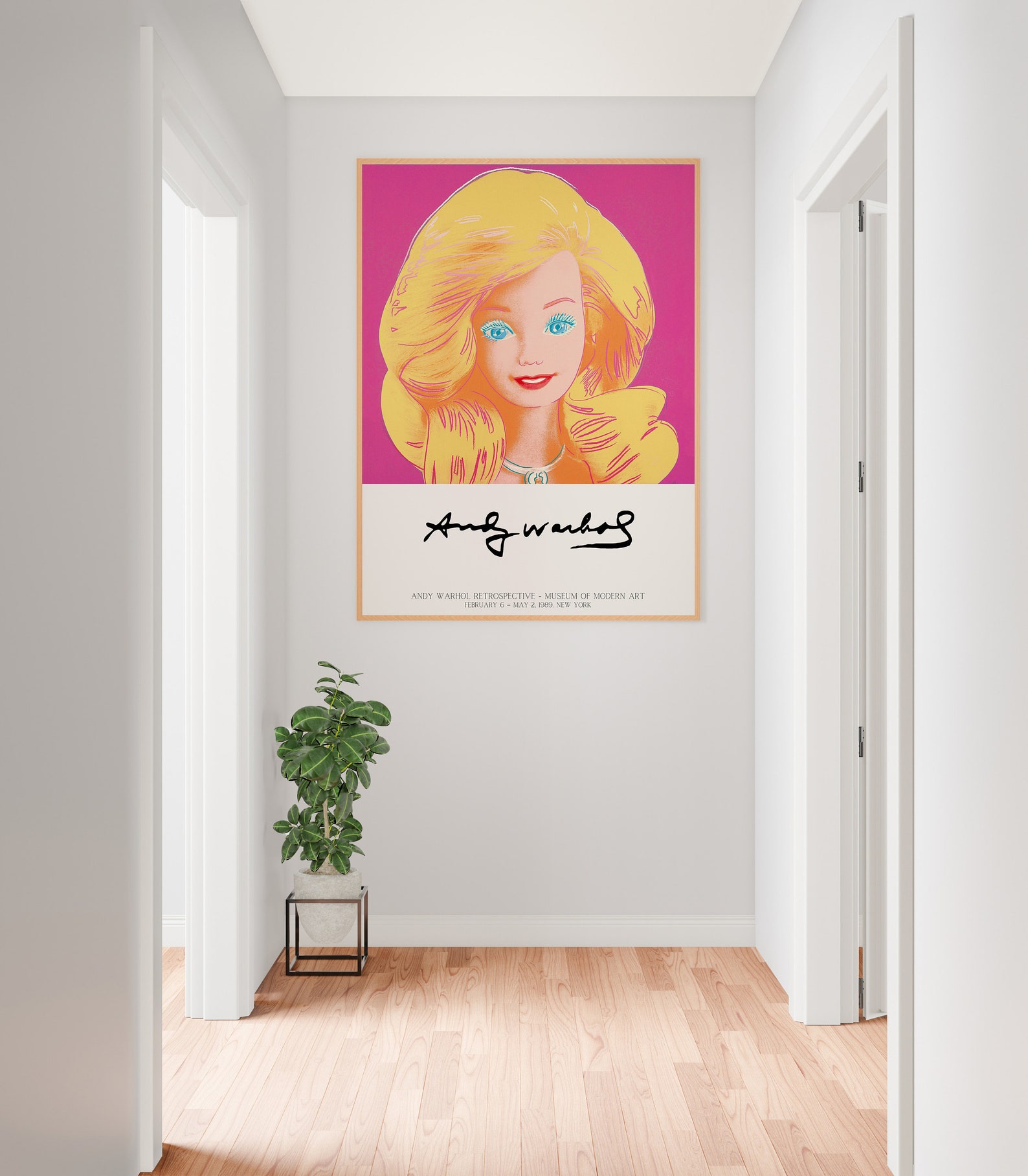 Andy Warhol Barbie Exhibition Poster Pink Barbie Print | Etsy