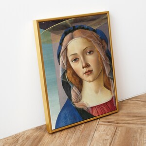Botticelli Virgin Mary Print, Sandro Botticelli Poster, Virgin and ...
