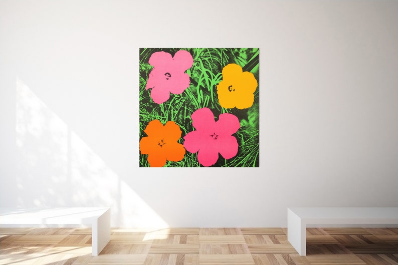 Andy Warhol Flower Poster Andy Warhol Pop Art Flowers Floral - Etsy