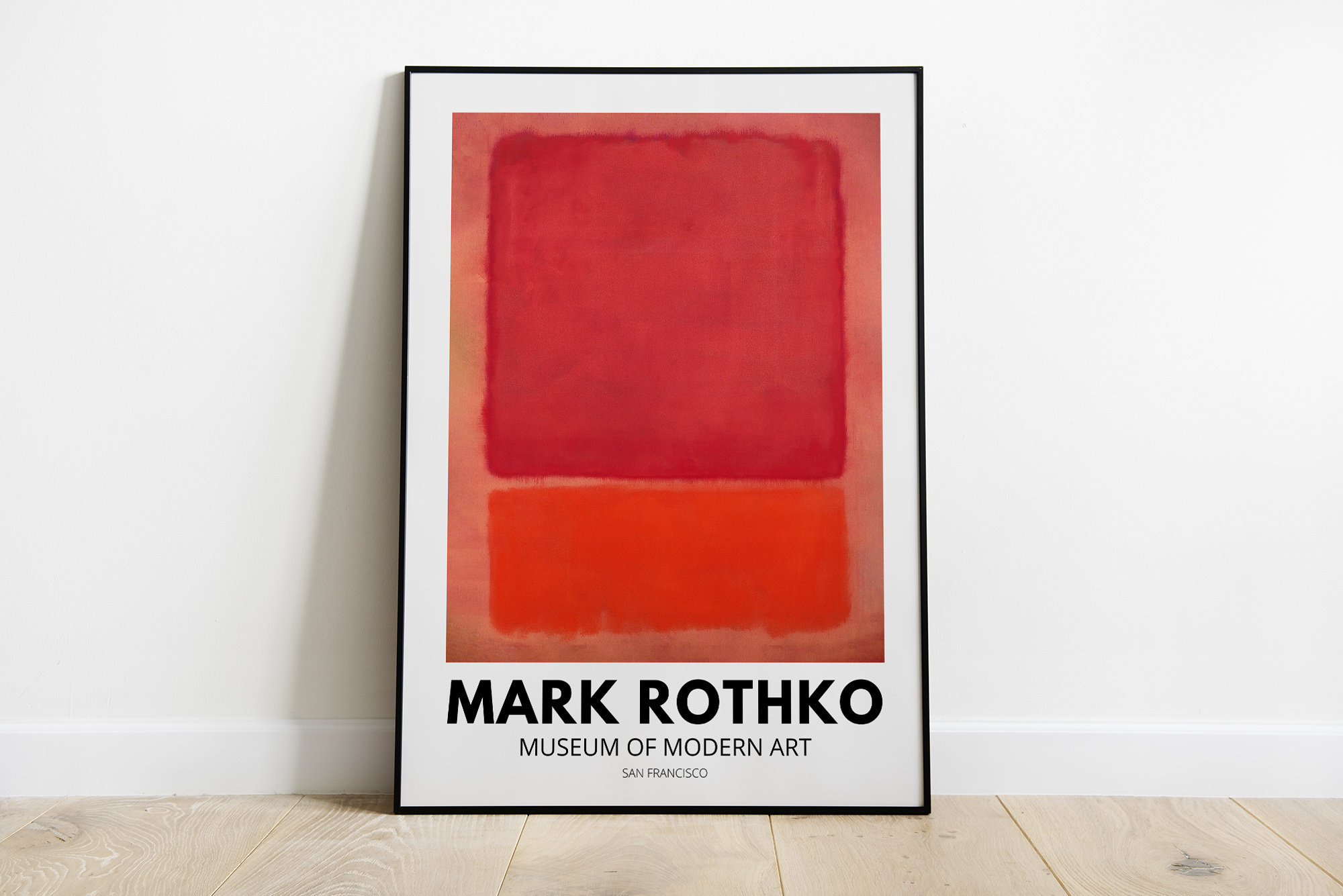 Mark Rothko Red Exhibition Poster Rothko Abstract Painting - Etsy