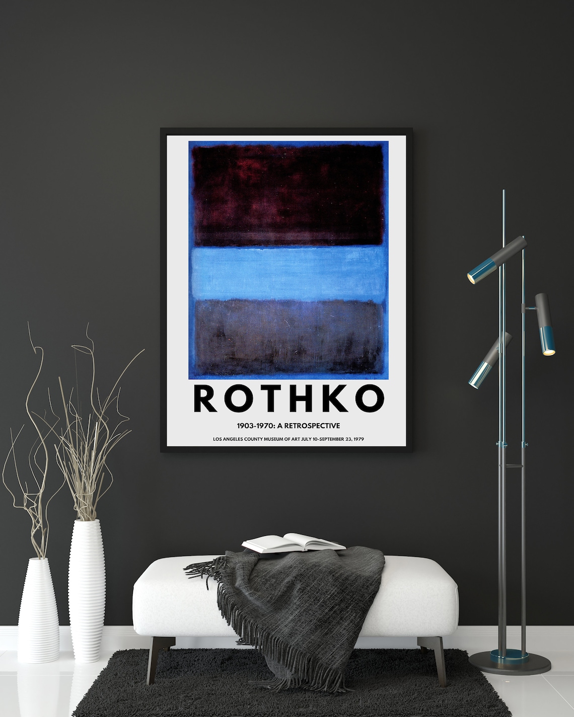 Mark Rothko Exhibition Poster Rothko Blue Art Print Abstract - Etsy